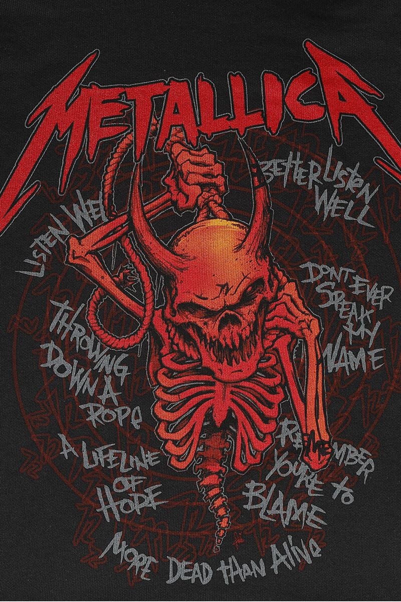 Skull Screaming Red 72 Seasons | Metallica Trui met capuchon | Large