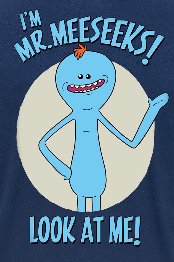 Mr. Meeseeks | Rick And Morty T-shirt | Large