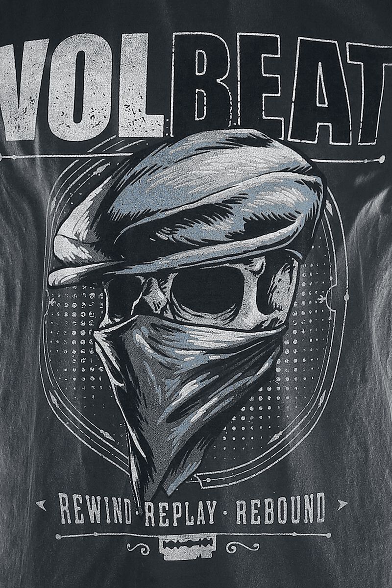 Bandana Skull | Volbeat T-shirt | Large